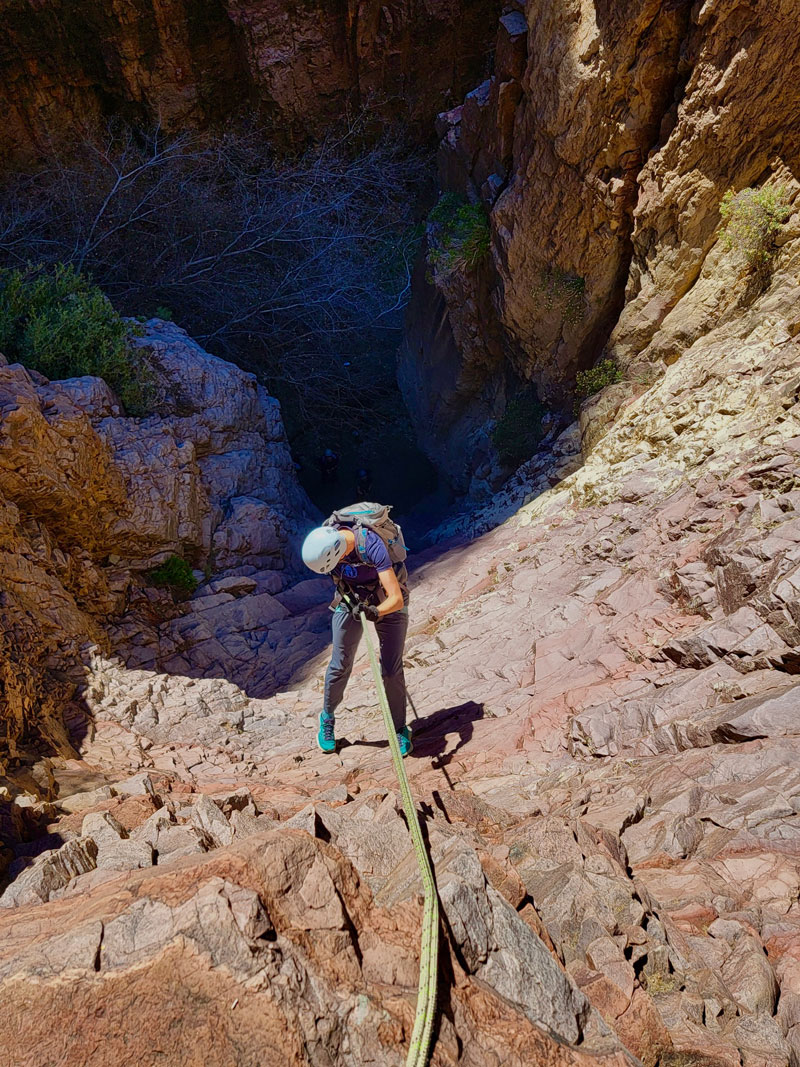Canyoneer Hog Canyon after rain for the waterfalls - WildPathsAZ