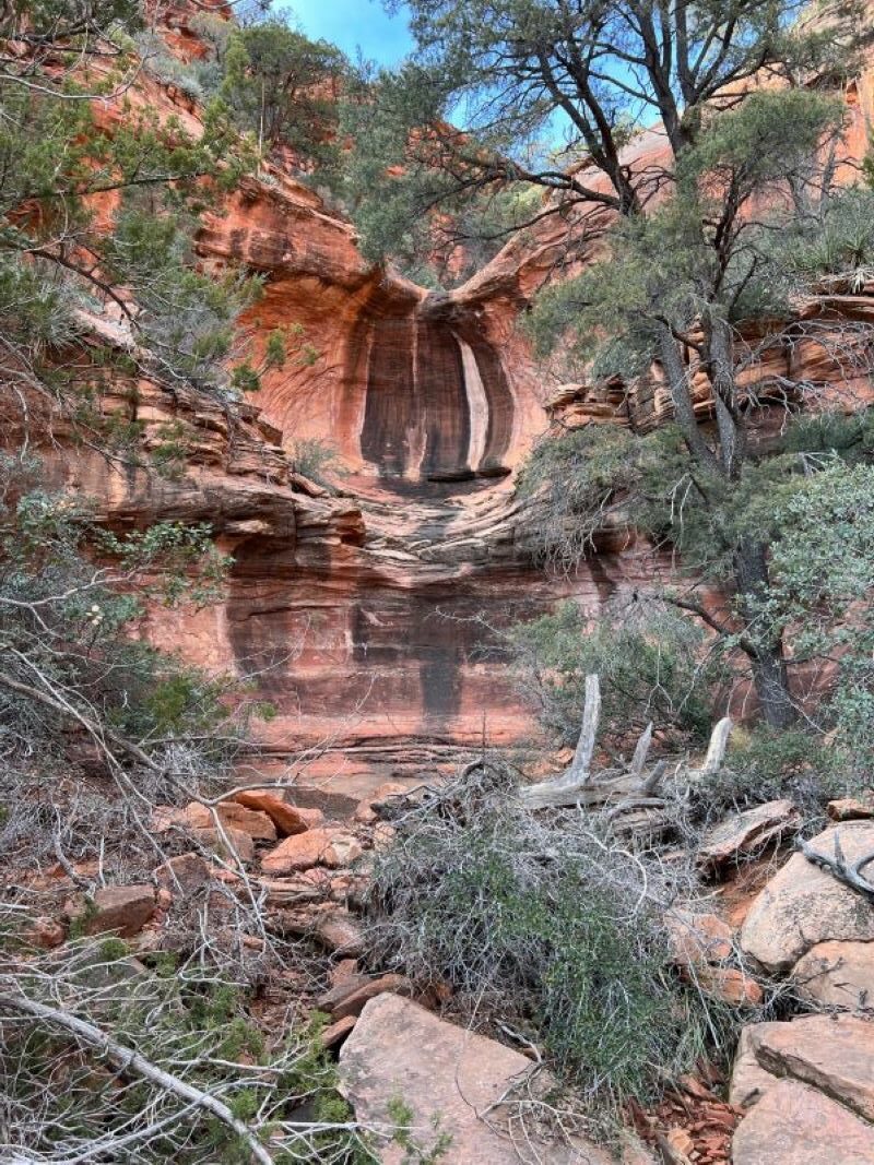 A heartstopping final rappel awaits in Sedona's Dillinger Canyon ...