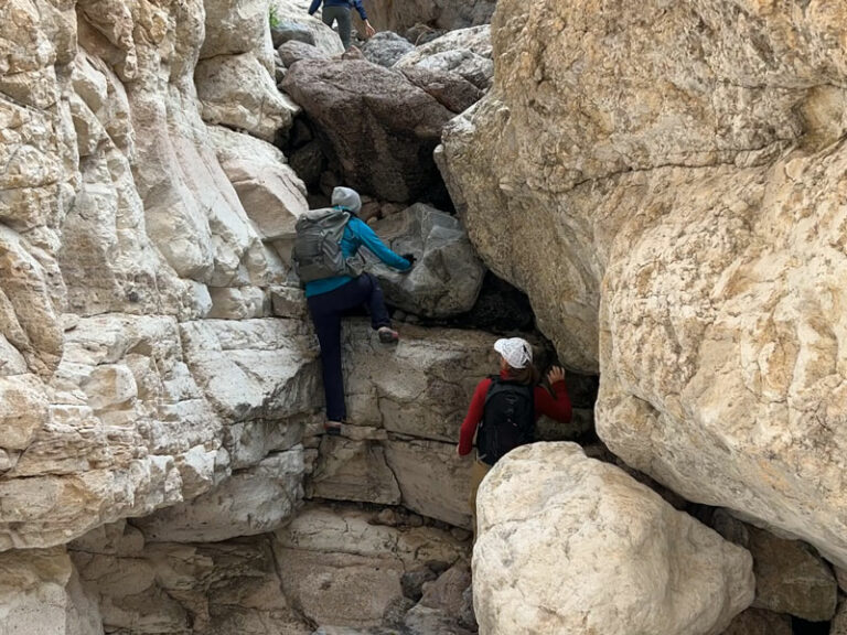 Hike to double arches and bat guano cave in Crucifix Canyon - WildPathsAZ